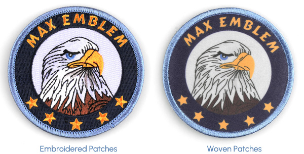 Woven Patches VS Embroidered Patches | MaxEmblem